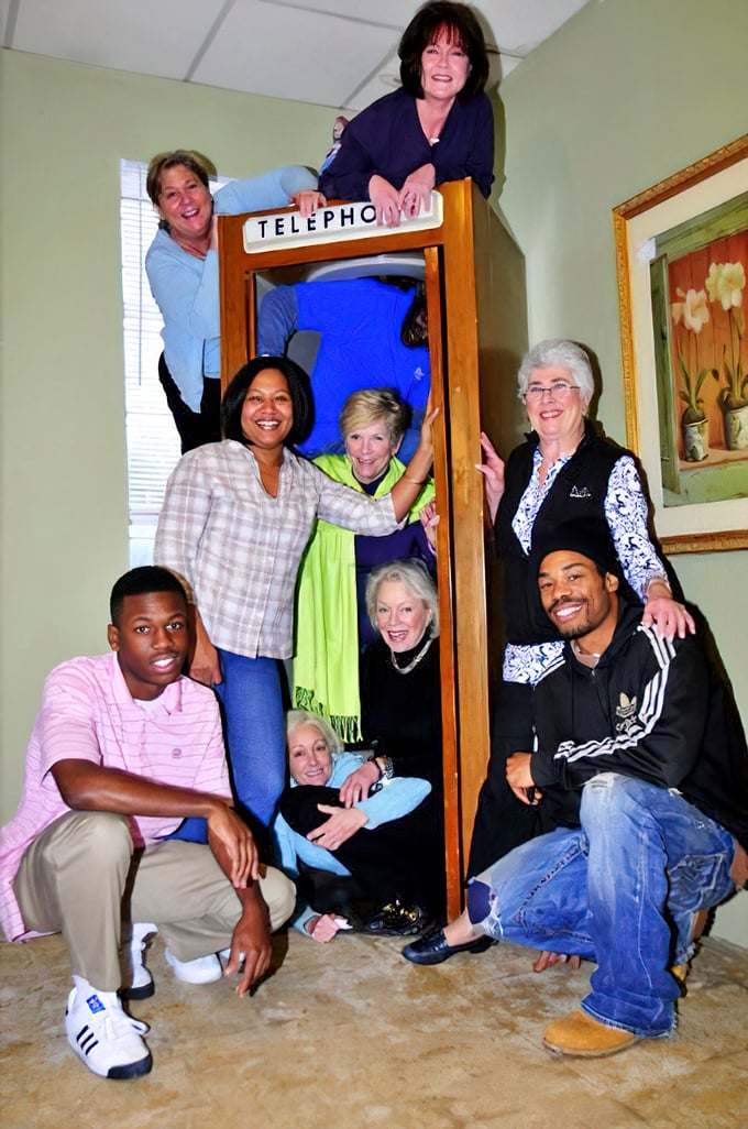 Behind every great find is a team of treasure hunters. This vintage telephone booth proves everything old becomes delightfully new again.