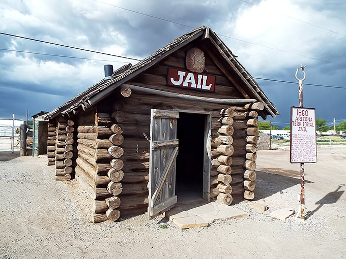 The 1860 Territorial Jail looks like it could tell stories wilder than any Western movie&mdash;if those log walls could talk, we'd all listen.