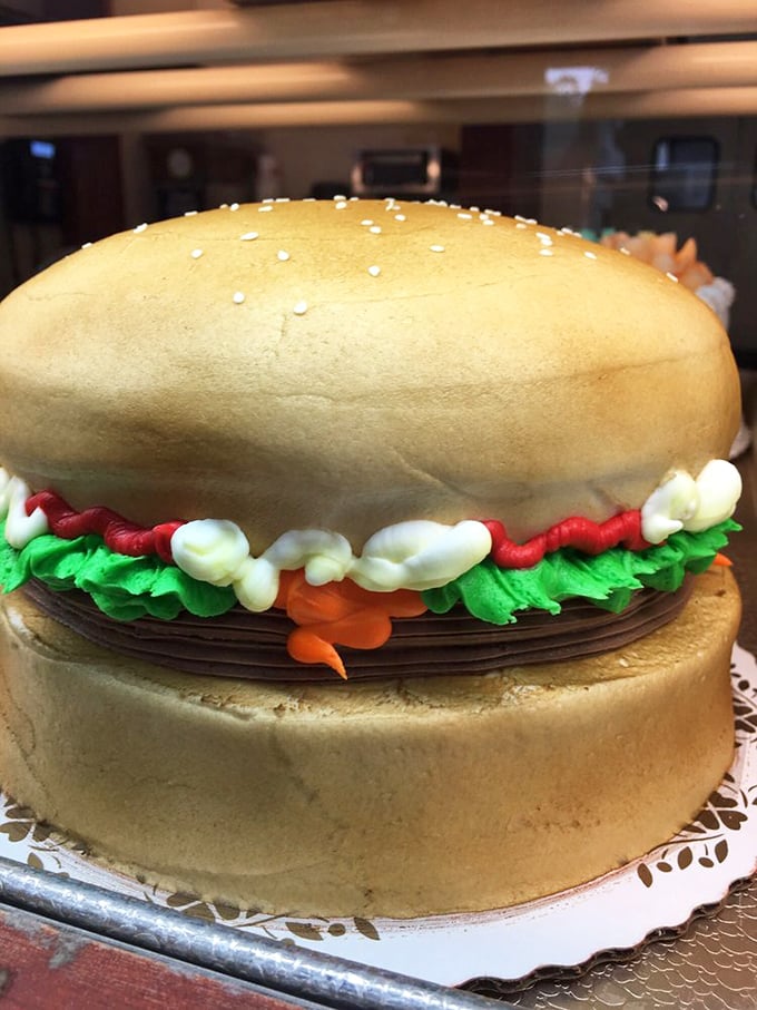 When cake disguises itself as a burger, it's not identity confusion &ndash; it's culinary genius that makes birthday parties legendary.
