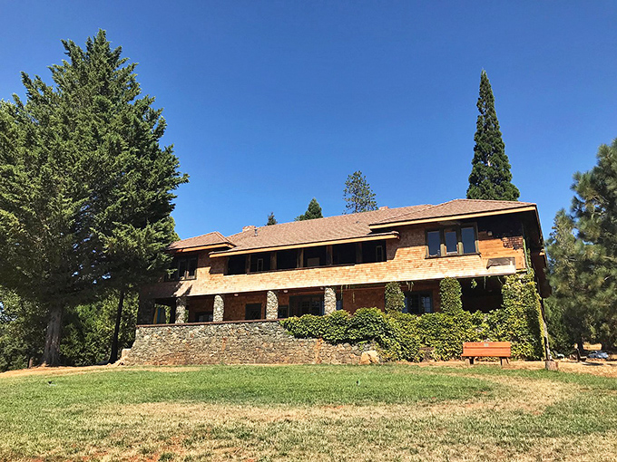 Stone and wood harmonize in this historic building, standing as a testament to craftsmanship that valued beauty as much as function.