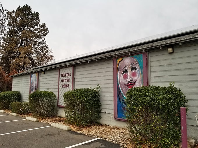 Local culture thrives at Theatre on the Ridge. Those colorful masks hint at performances that range from classics to cutting-edge.