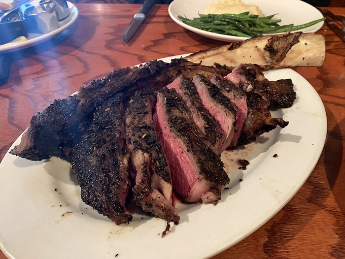 The royal treatment &ndash; sliced prime rib presented with a potato worthy of the same reverence and asparagus standing proudly at attention.