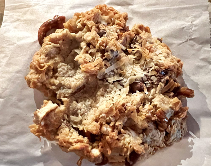 The Tumbleweed Cookie looks like what would happen if a cinnamon roll and coconut macaroon had a delicious Texas love child.
