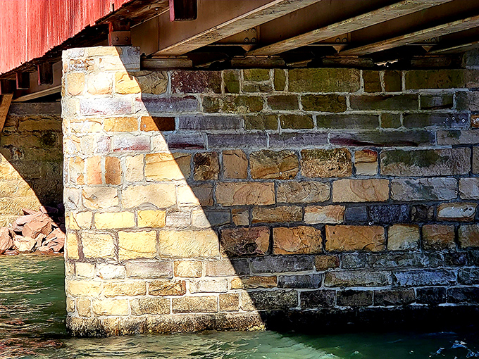 The stonework foundation has stood firm for generations, like your grandmother's recipe for patience and perseverance.