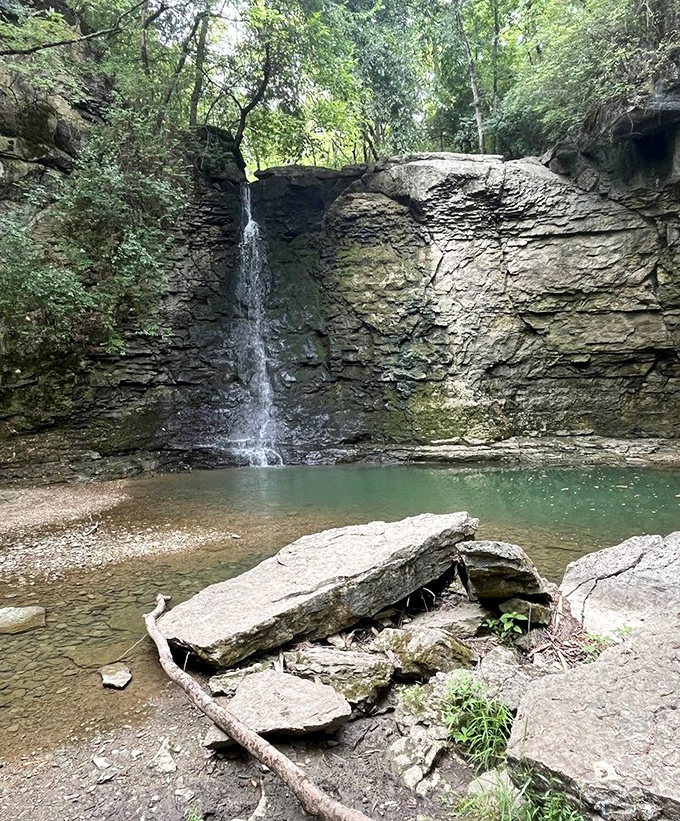 During drier seasons, the falls reveal their more delicate side. Like nature's lace curtain draped across ancient rock formations.