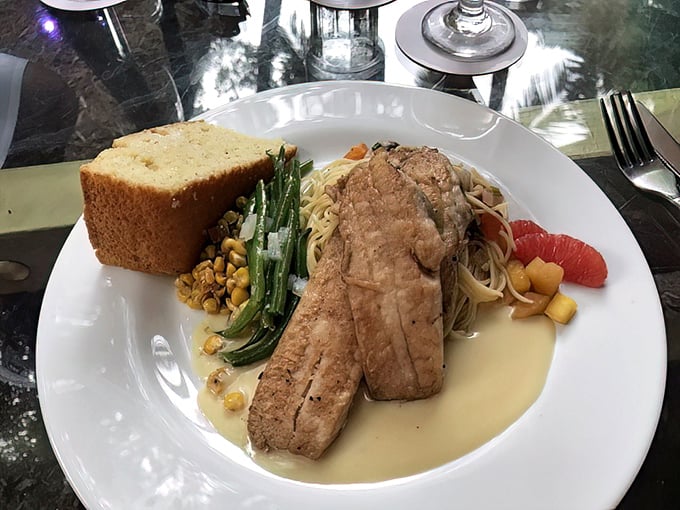 Yellowtail snapper served with such elegant simplicity, it's like the fish jumped from ocean to plate and dressed for dinner on the way.