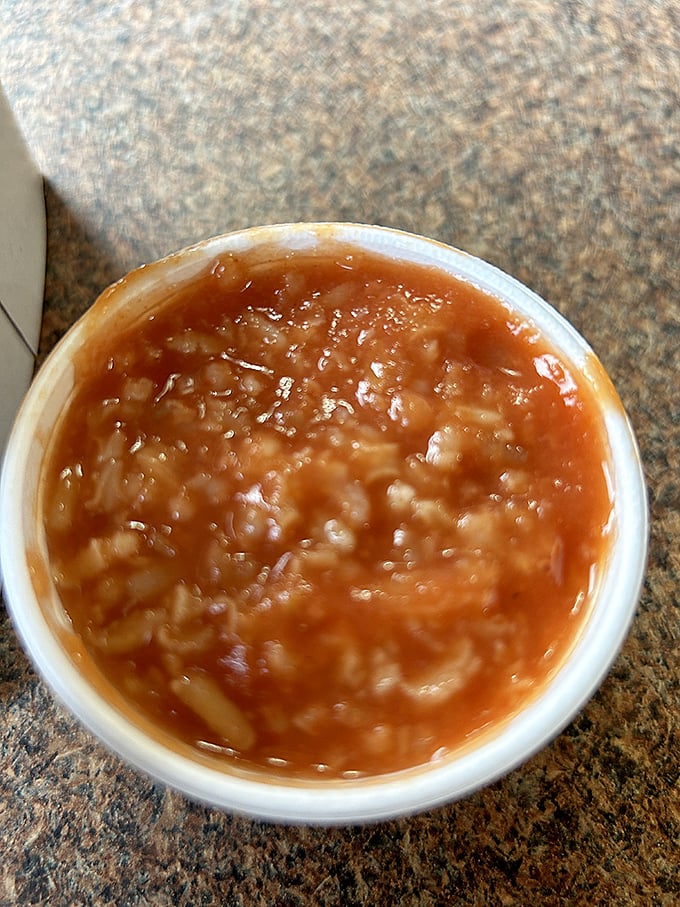 Not your typical hot sauce&mdash;this Serbian-influenced tomato-rice concoction is the unexpected sidekick that elevates Barberton chicken to legendary status.