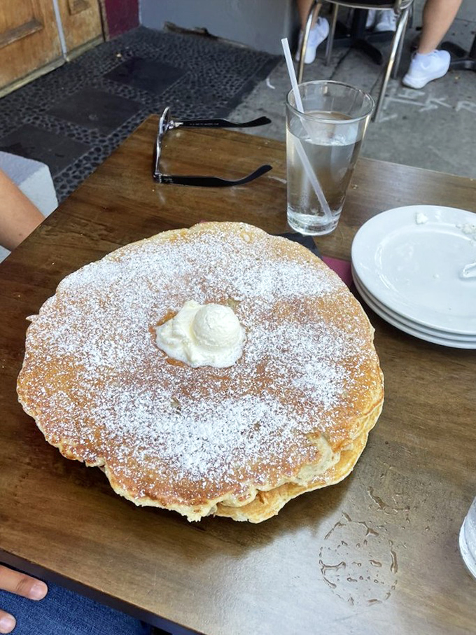 Behold the legendary banana pancake that laughs in the face of normal breakfast physics and wins every time.