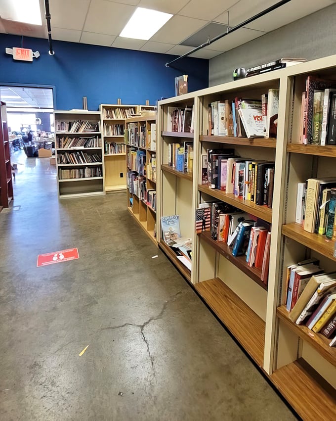 The book section&mdash;where literary treasures hide between forgotten bestsellers, waiting for the right reader to give them a second chance.