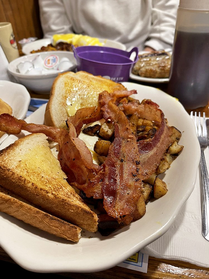 The breakfast plate that answers the eternal question: "Why choose one breakfast food when you can have them all?"