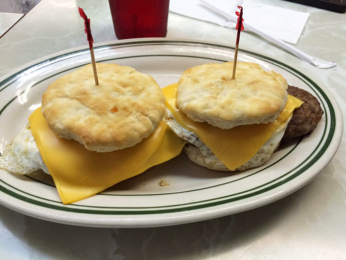 Breakfast sandwiches that make you question why we ever invented cereal&mdash;golden, cheesy perfection that demands your full attention.