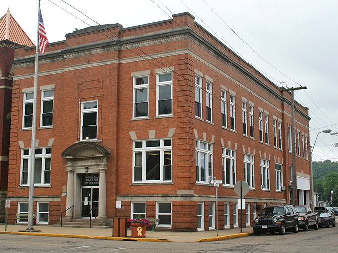Dennison's historic municipal building speaks to an era when public architecture was designed to inspire civic pride rather than just house government functions.