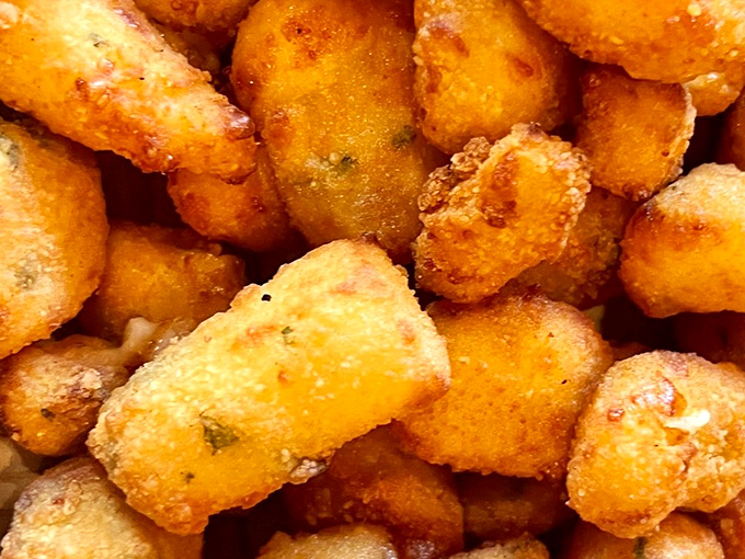 Golden, crispy, and utterly irresistible. These cheese curds are what would happen if comfort food went to finishing school.