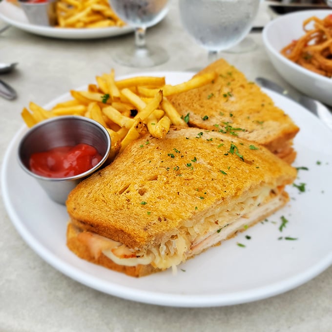 Even their sandwiches get the royal treatment, proving that excellence extends to every corner of this remarkable menu.