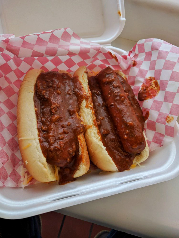 These chili dogs aren't trying to reinvent the wheel&mdash;they're just perfecting it with that ideal ratio of snap, spice, and soft bun.