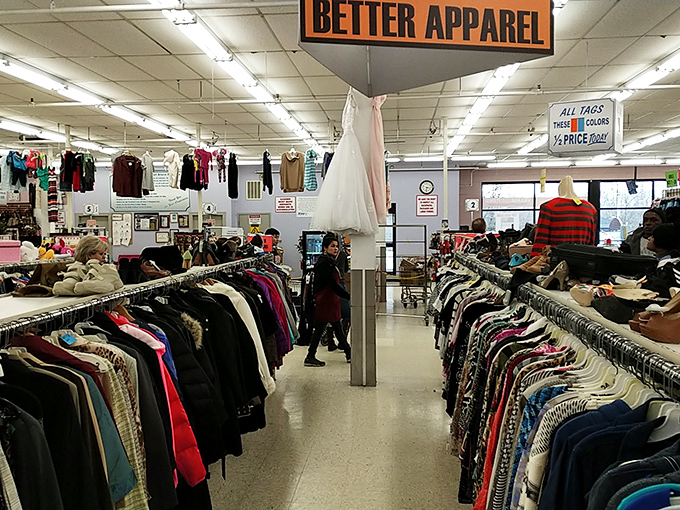 "Better Apparel" indeed—where vintage treasures and contemporary castoffs create a fashion democracy for all budgets.