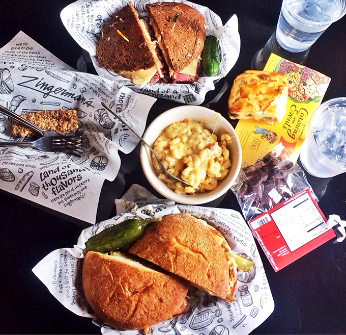 When a sandwich needs a sidekick, mac and cheese steps up to the plate. This isn't a meal; it's a comfort food summit.