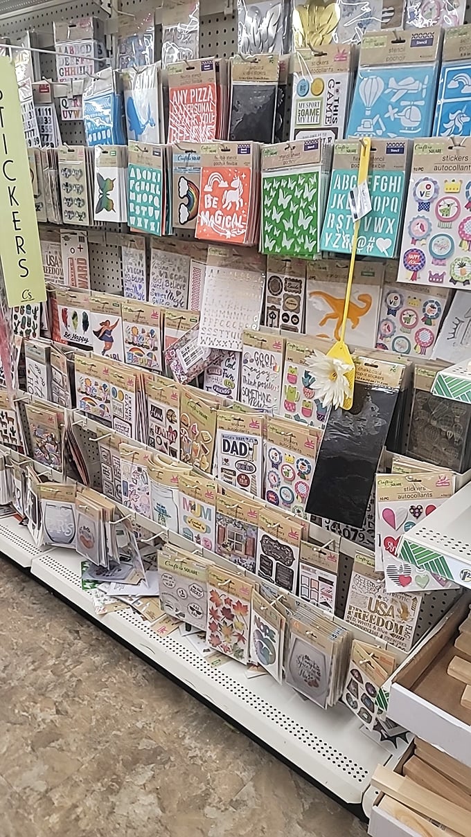 Sticker paradise for the crafty soul. "Be Magical" indeed&mdash;transforming a dollar into creative possibilities is true alchemy.