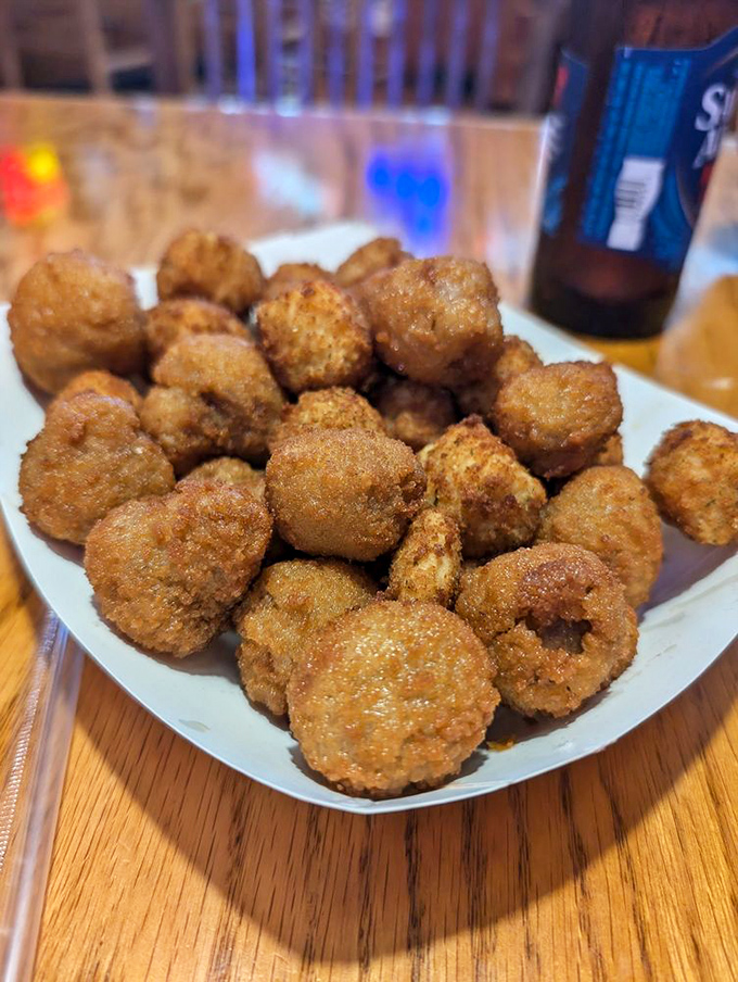 Golden-brown mushroom bites that could convert even the most dedicated vegetable skeptic. Crispy outside, juicy inside—nature's perfect little flavor bombs.