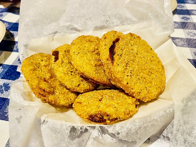 These fried green tomatoes aren't just a movie title&mdash;they're little discs of Southern poetry, telling stories of summer gardens and grandma's kitchen with every crunchy bite.