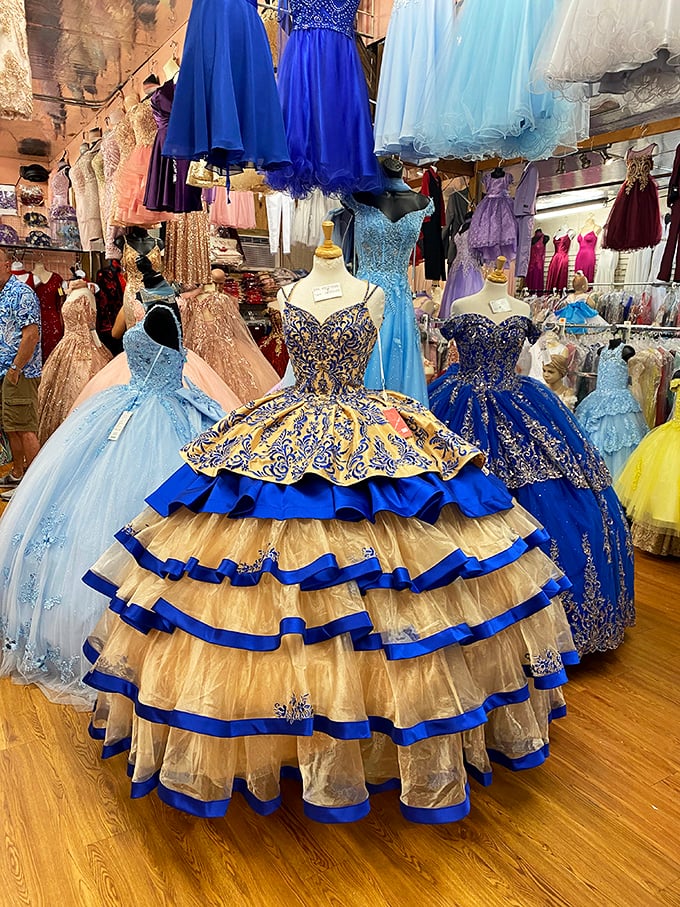 Quincea&ntilde;era dreams come true in ruffles and sequins. These spectacular gowns transform ordinary moments into Cinderella stories.