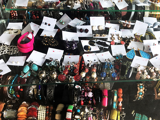 A jewelry case that rivals Tiffany's&mdash;in variety, if not in price. Each piece whispers, "Take me home and give me a second life!"