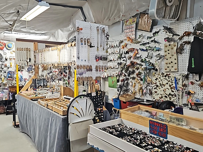 Jewelry that whispers tales of proms past and futures bright. This vendor's collection ranges from costume classics to hidden gems worth much more than their price tags.