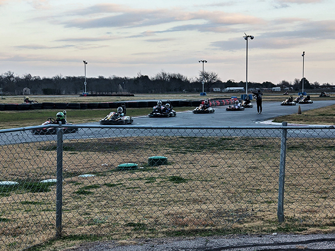 Race day at DKC looks like a miniature Grand Prix, minus the champagne showers but with all the competitive spirit.