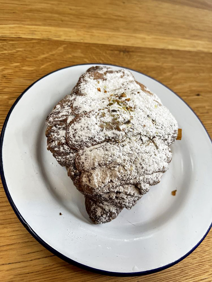 Pistachio and blackberry on a croissant? Someone's been thinking outside the pastry box in all the right ways.
