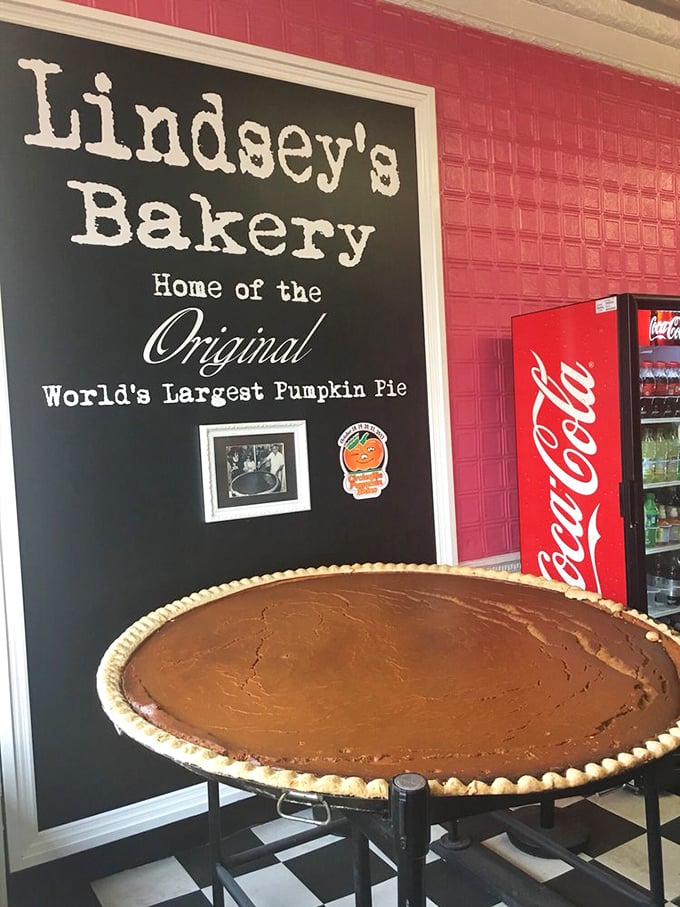 The "World's Largest Pumpkin Pie" sign isn't just bragging &ndash; it's a promise. This is Circleville's Eighth Wonder of the World.