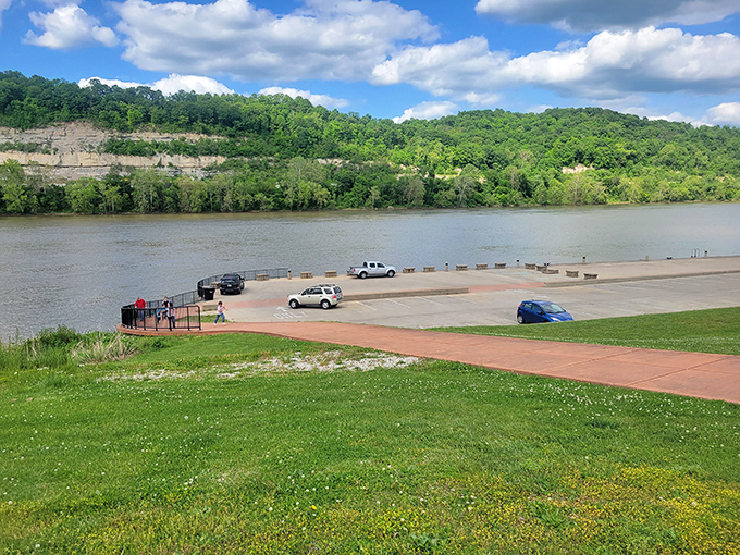 The mighty Ohio River forms Ashland's northern border, offering scenic views and a reminder of the city's industrial heritage. Nature and commerce in harmony.