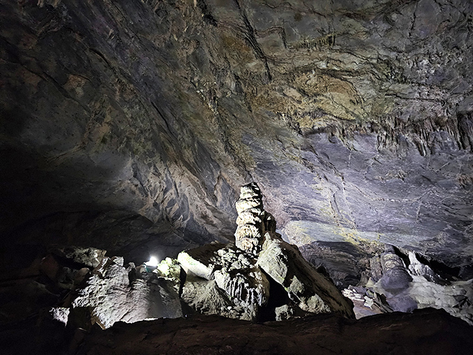 "Is that Abraham Lincoln?" No, just one of countless formations where nature plays sculptor with infinite patience.