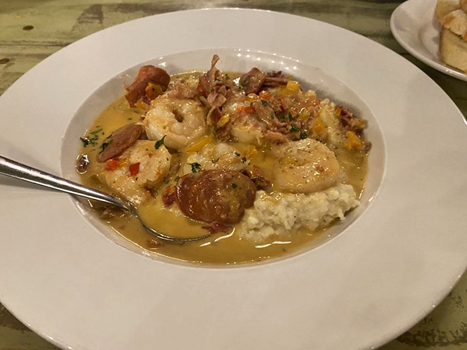 The legendary shrimp and grits that launched a thousand food pilgrimages across the great state of Carolina.