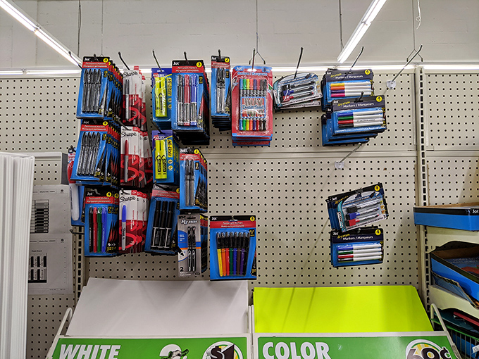 Pen paradise! More writing instruments than Shakespeare would know what to do with, all priced less than a cup of coffee.