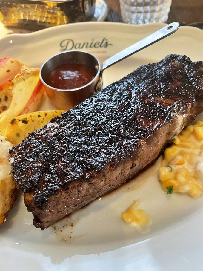 The perfect steak doesn't exi— Oh wait, there it is. That char speaks of high heat and higher aspirations.