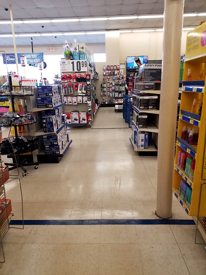 Electronics and gadgets galore! This aisle contains solutions to problems you didn't even know you had until this very moment.