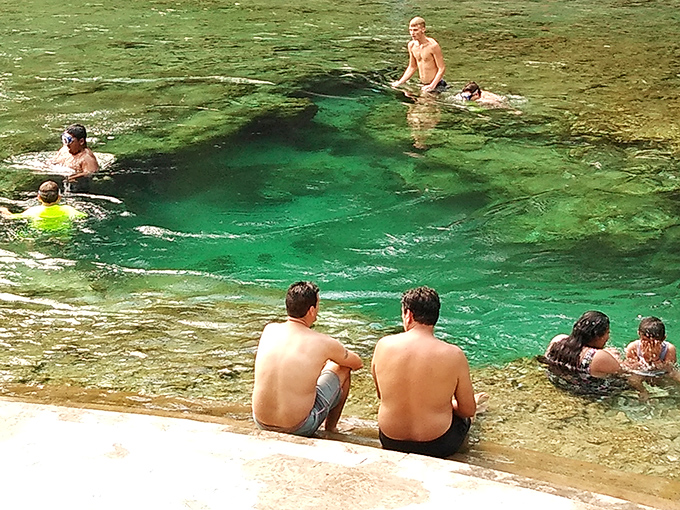 The 72-degree water provides nature's perfect thermostat. In summer's heat, it's like finding air conditioning invented by Mother Nature herself.