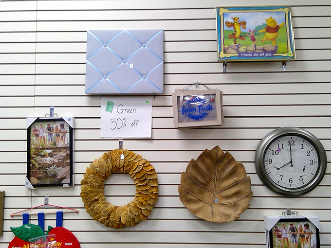 Green tags mean 50% off! That Winnie the Pooh frame might finally make its way to your guest bathroom.