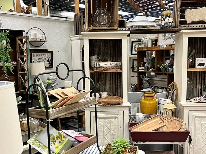 Not just furniture, but conversation pieces—each cabinet and hutch waiting to become the statement piece in someone's home.