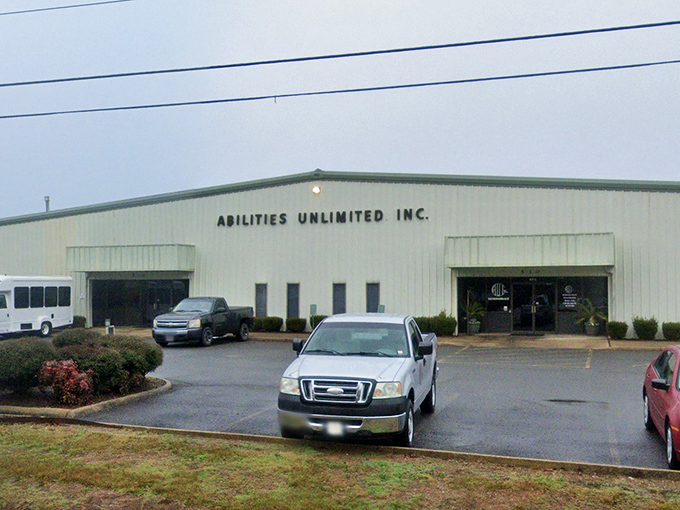 Abilities Unlimited's no-nonsense exterior promises a no-nonsense approach to serious thrifting.