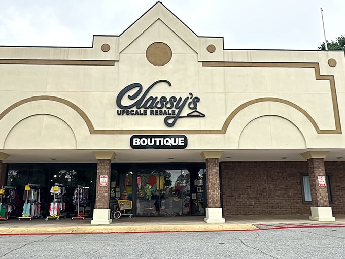 Classy by name, classy by nature&mdash;this boutique-style facade promises a thrifting experience several notches above ordinary.