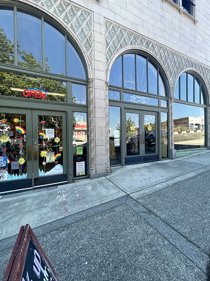 Cuerno Bravo's historic arched windows frame a perfect fusion of traditional steakhouse meets Latin flair in downtown Tacoma.