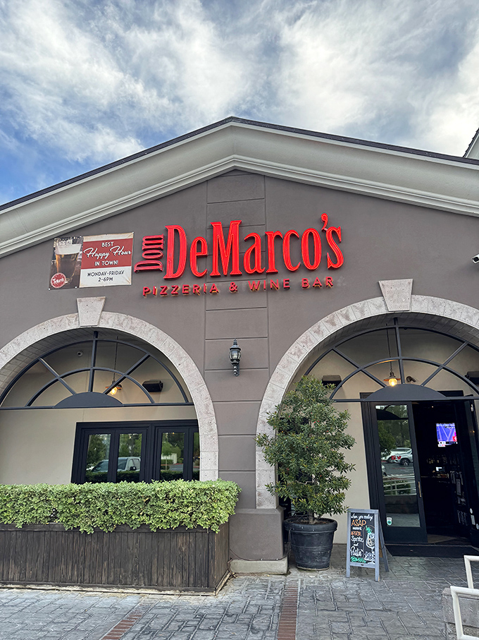Dom DeMarco's elegant arches suggest sophistication, but their pizza speaks the universal language of delicious. 