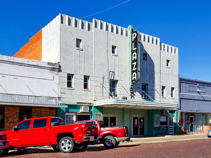 Durant's charming theater brings entertainment without the big-city ticket prices. Classic marquee included at no extra charge!