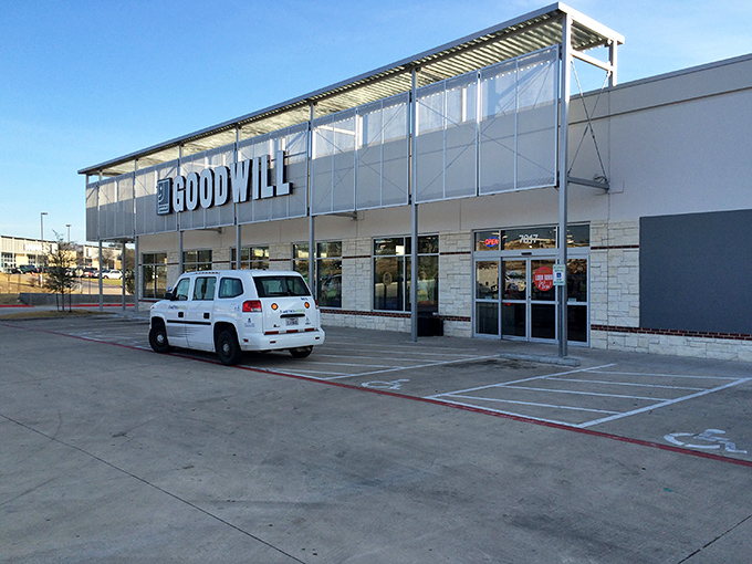 Goodwill's modern Clocktower location breaks the thrift store stereotype. This isn't your grandma's charity shop!