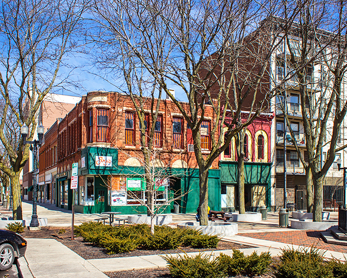 Lima's Main Street could be a movie set for "Anytown, USA" &ndash; where classic storefronts tell stories of simpler times.