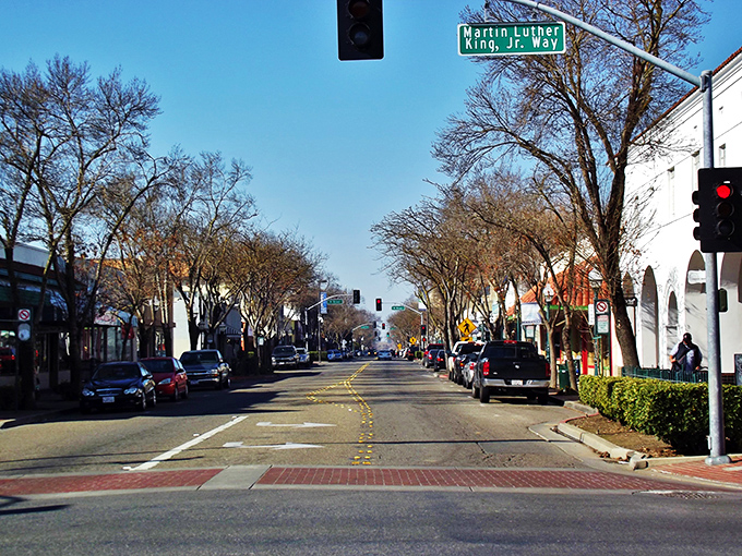 Merced's tree-lined avenues offer shade from both the Central Valley sun and California's high cost of living.