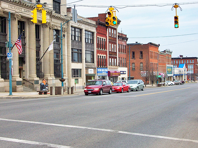 Olean's tree-canopied streets create natural air conditioning while showcasing the kind of neighborhood everyone secretly wants.