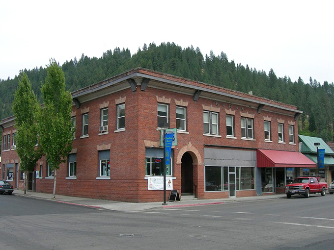 Orofino's charming downtown sits nestled against forested hills, offering scenic views that don't cost a penny.