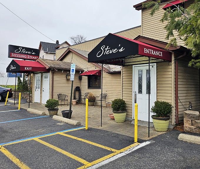 Steve's Sizzling Steaks keeps it refreshingly unpretentious. This unassuming exterior hides a temple of beef worship.